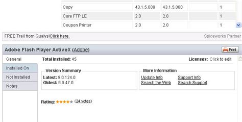 the installed on button does not respond on a software query spiceworks support spiceworks