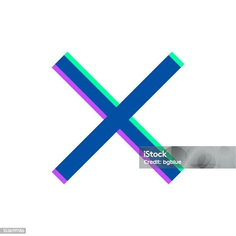 Remarque Icône Avec Superposition De Deux Couleurs Sur Fond Blanc Vecteurs Libres De Droits Et