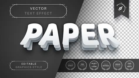 Premium Vector Edit Text Effect Editable Font Style