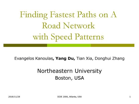 Finding Fastest Paths On A Road Network With Speed Patterns Ppt Download Finding Fastest Paths On A Road Network With Speed Patterns Ppt Download