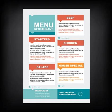 Cafe Menu Restaurant Template Design Stock Vector By ©marchi 43379677