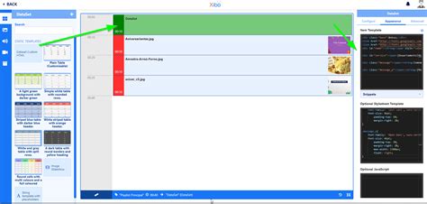 Xibo V4 Dataset No Data Template Cms Features And Functionality