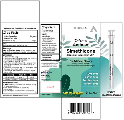 Dailymed Simethicone Infant Gas Relief Drops Simethicone Suspension