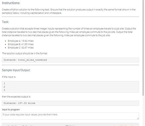 Solved Instructions Create A Python Solution To The Chegg
