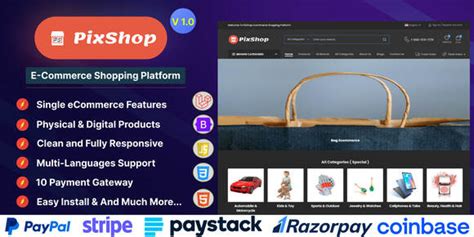 Pixshop V1 0 E Commerce Shopping Platform Script
