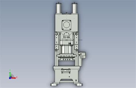 冲床003 250t冲床3d图纸 Step格式step模型图纸下载 懒石网