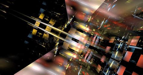 Computer Generated Abstract Tehnology Image Three Dimensional 3d Fractal Texture Stock Image