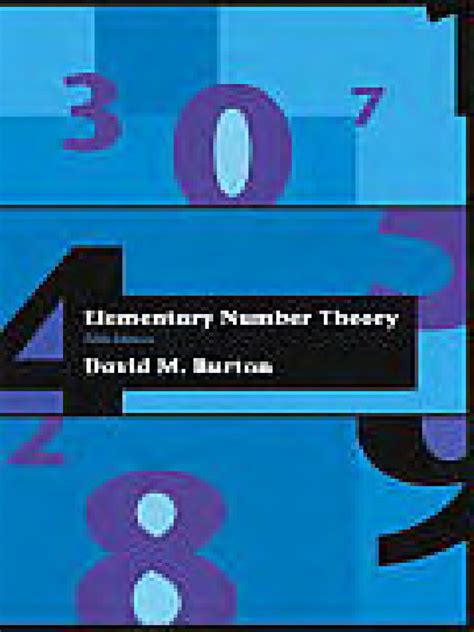 David M Burton Elementary Number Theory 5th Edition 2002 Pdf Mathematical Analysis