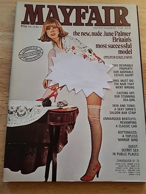Mayfair Magazine Vol12 No11 1977 June Palmerhilary Stephens