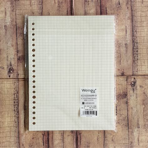 Jual Loose Leaf Binder Paper A5 Wengu Kertas Loose Leaf Isi 60 Lembar 70 Gsm Indonesia Shopee