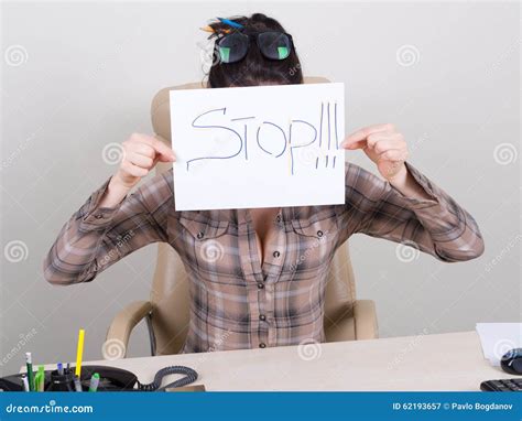 Stop Sexual Harassement In The Office Stock Image Image Of Manager Attractive