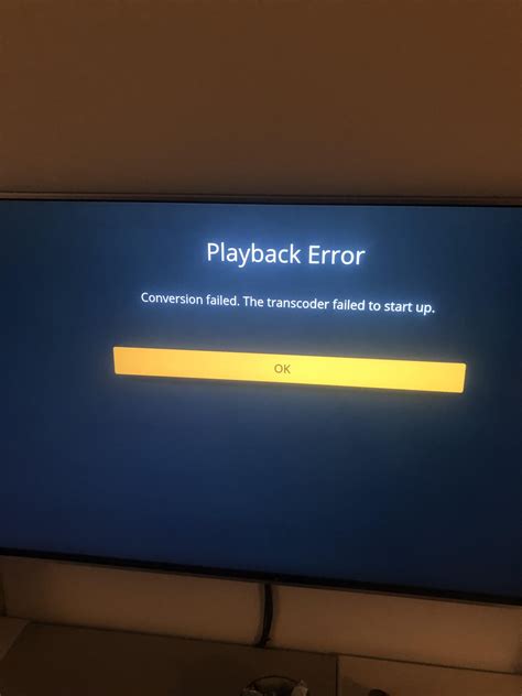 Playback Error Conversion Failed The Transcoder Failed To Start Up