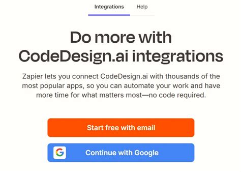 Zapier With Codedesignai