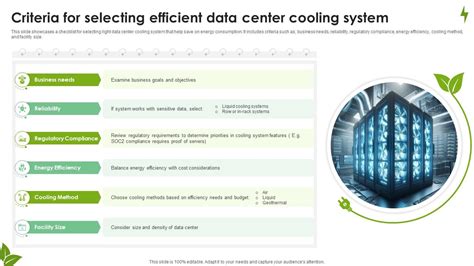 Implementing Green Technologies Criteria For Selecting Efficient Data