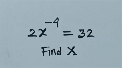 Exponential Simplification Math Find The Value Of X Youtube