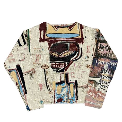 Basquiat Woven Tapestry Sweater Weregay