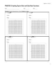 Alg Apr Radical Graph Hw Pdf Algebra UNIT PRACTICE Graphing Square Root And
