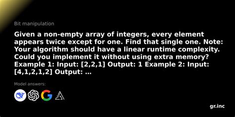 given a non empty array of integers every elemen… general reasoning