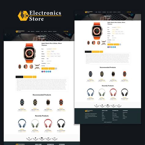 Electronics Store Html5 Responsive Template 272940