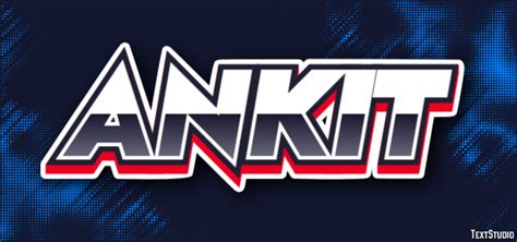 Ankit Text Effect And Logo Design Name