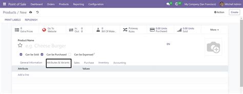 Products In Odoo 16 Pos App Odoo V16 Community Edition Book