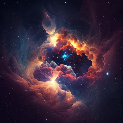 Premium Ai Image Close Up Of A Galaxy With A Star In The Center Generative Ai