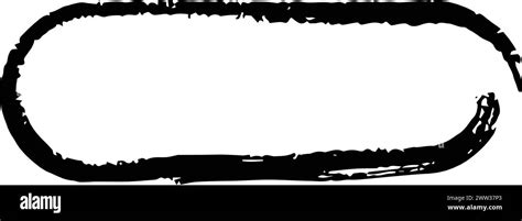 Frame Curved Rectangle Elongated Texture Element Outline Border Grunge Shape Icon Decorative