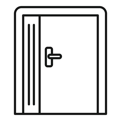 Emergency Exit Icon Outline Style Vector Art At Vecteezy
