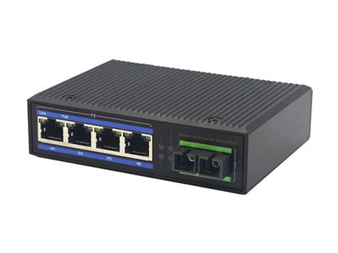 Ip40 Mse1104p 4 Port 10base T Poe Industrial Ethernet Switch