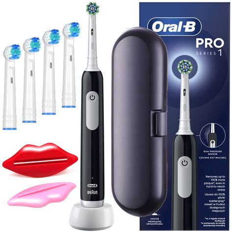 Szczoteczka Elektryczna Do Zębów Oral B Pro Series 1 Black Czarna Etui