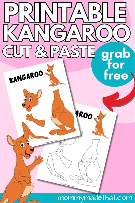 Kangaroo Craft Template Free Cut And Paste Printable
