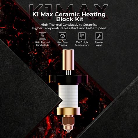 Creality K1 Max Ceramic Heating Block Kit Digitmakers Ca
