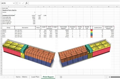How To Work With Different Load Plan Reports In Easycargo Easycargo