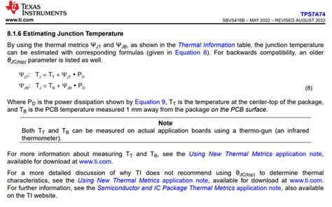 TPS7A74 How To Calculate Junction Temperature Power Management Forum Power Management TI