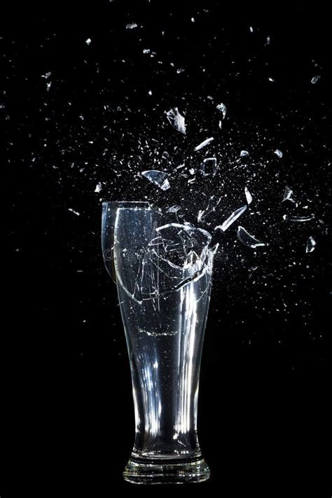Shattering Drinking Glass Stock Image Image Of Water 62111079
