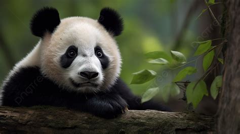 판다 곰이 나뭇가지에 앉아 있다 팬더 사진 배경 일러스트 및 사진 무료 다운로드 Pngtree