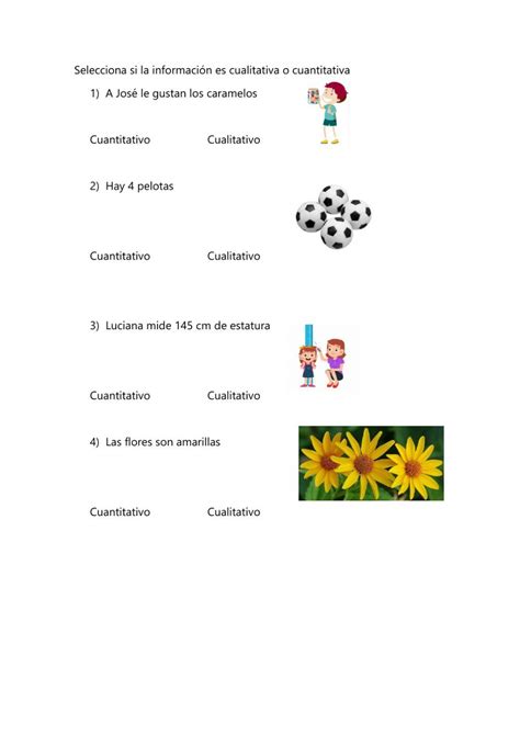 Variables Cualitativas Y Variables Cuantitativas Worksheet En 2025 Variables Cualitativas Y