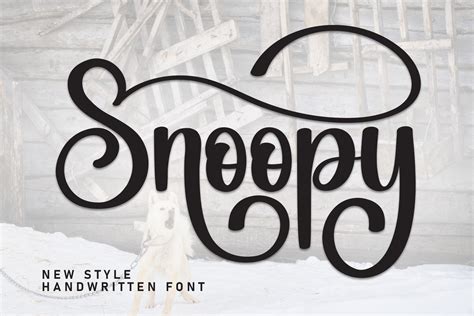 Snoopy Font From Creator Charles Schulz S Own Personal Sense Of Style