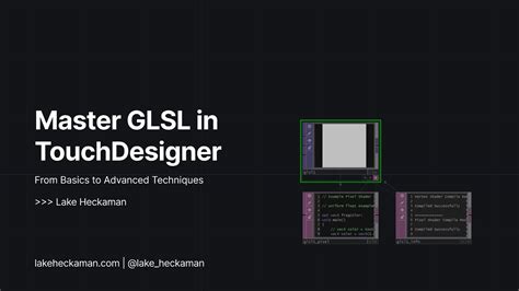 Mastering Glsl In Touchdesigner Lesson 0 Parallel Computing Conceptual Foundation Youtube