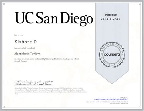 Kishore D On Linkedin Coursera Learningjourney Algorithms Datastructures Continuouslearning