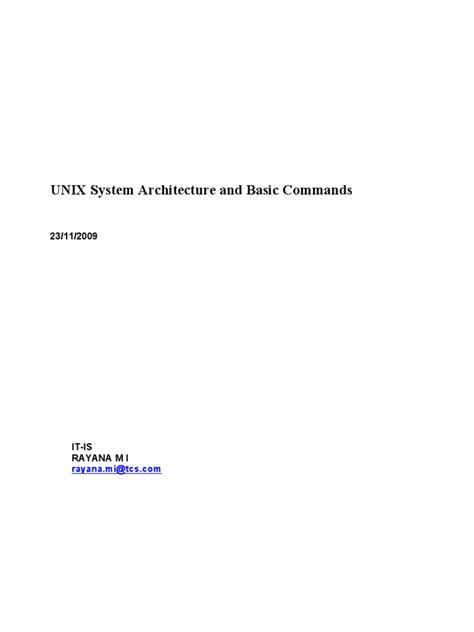 unix architecture and basic commands pdf unix operating system