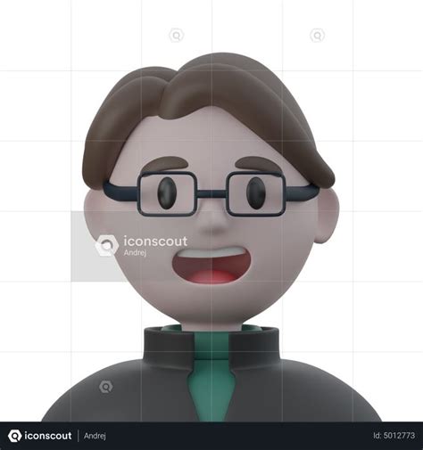 Premium Man With Specs 3d Icon Download In Png Obj Or Blend Format