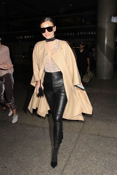 Miranda Kerr Street Style Silk Duster Coat Kendall Jenner Dress