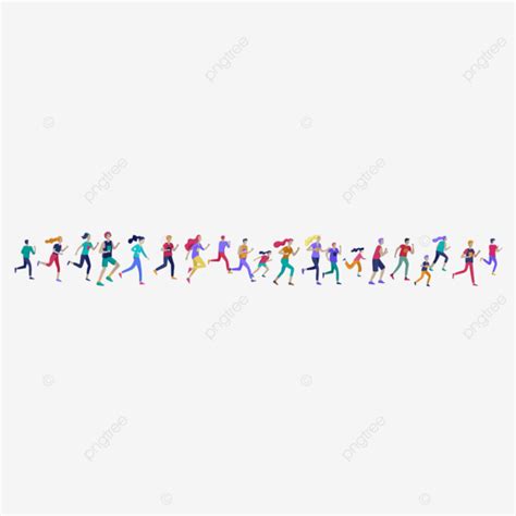 Gambar Orang Maraton Lari Olahraga Lomba Lari Sprint Gerakan Spanduk