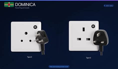 Dominica Power Plugs Electrical Outlets Wall Sockets And Travel Adapter