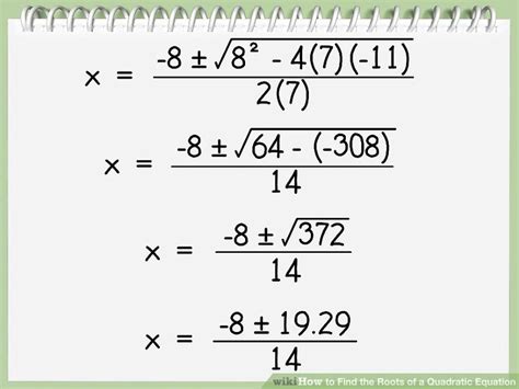 How To Find The Roots Of A Quadratic Equation With Pictures