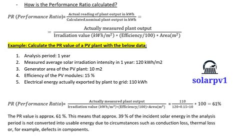 Performance Ratio Of Solar Power Plant