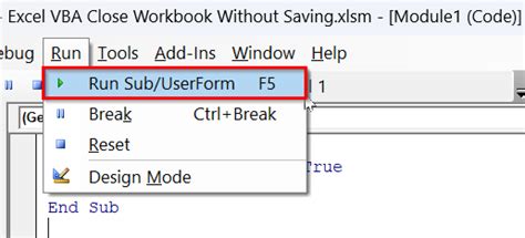How To Close Workbook Without Saving In Excel Vba Excel Insider