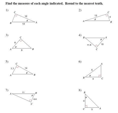 Find The Measure Of Each Angle Indicated Worksheet Answers