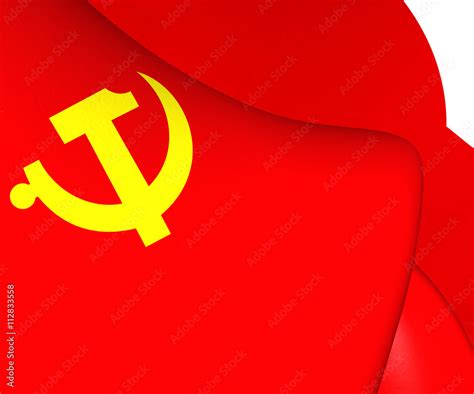 Flag Of The Chinese Communist Party Stock Illustration Adobe Stock